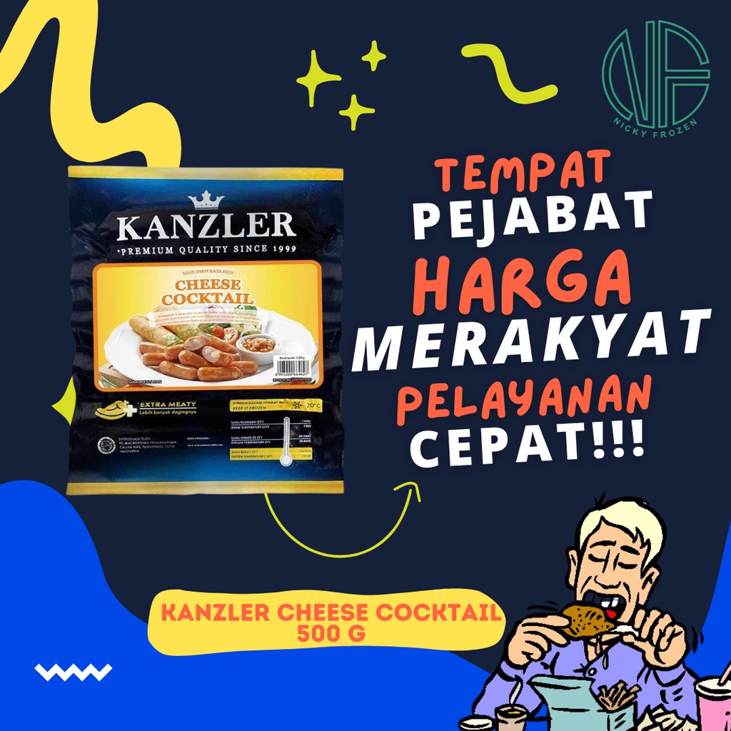 Jual KANZLER CHEESE COCKTAIL 500gr | Shopee Indonesia