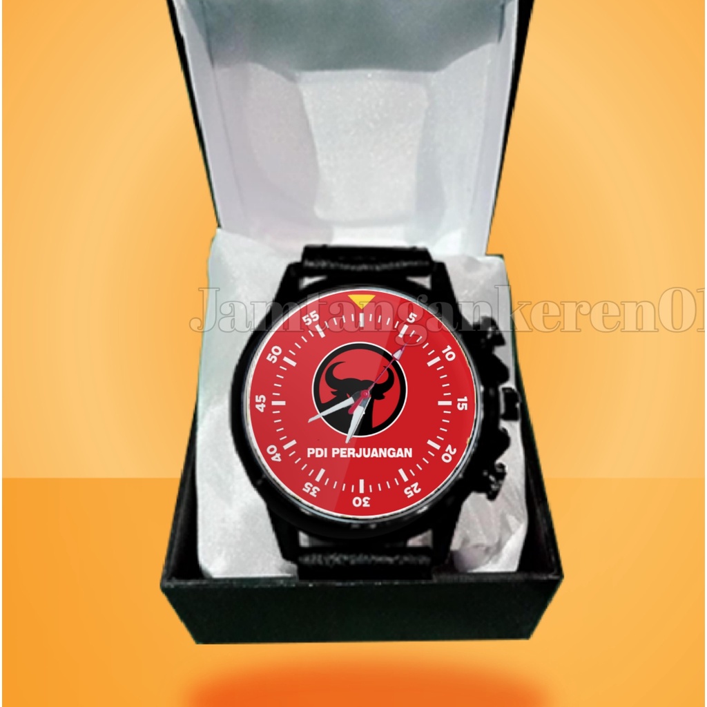Jual JAM TANGAN PARTAI PDIP PDI PERJUANGAN CUSTOM KEREN TERMURAH ...
