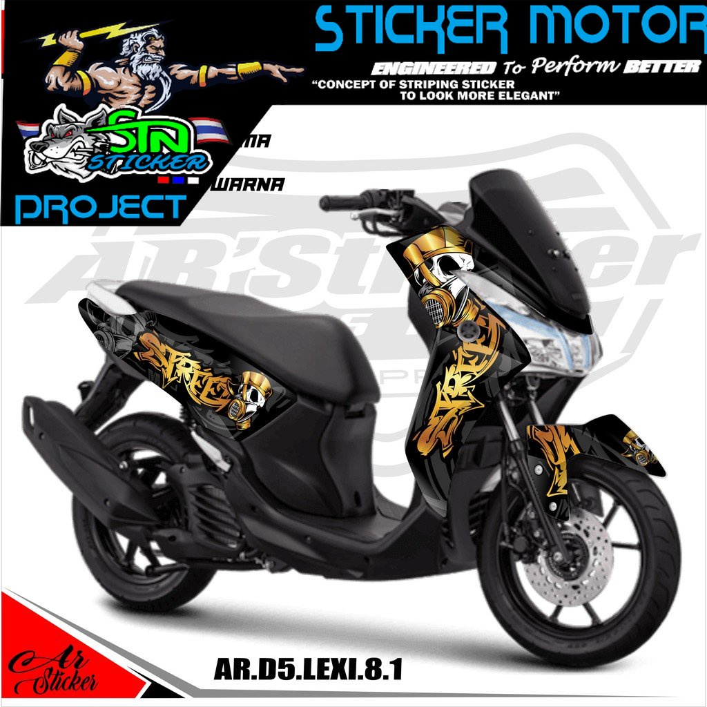 Jual Decal Sticker Lexi Fullbody-Dekal stiker yamaha Lexi 185 D5 008 ...