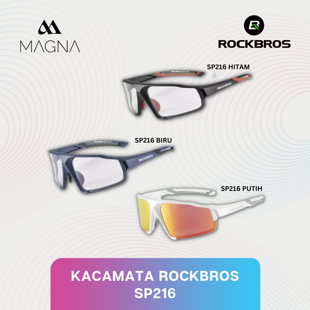 Jual Kacamata Sepeda ROCKBROS SP216 Polarized Photocromic Lensa Kaca Mata Gowes Cycling ...