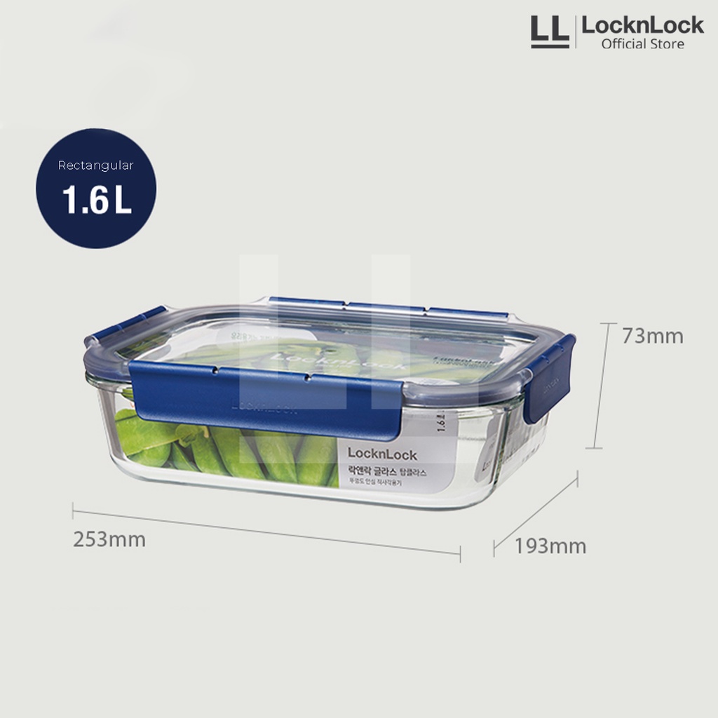 Jual LocknLock Top Class Oven Glass Wadah Makan Kedap Air dan Udara ...