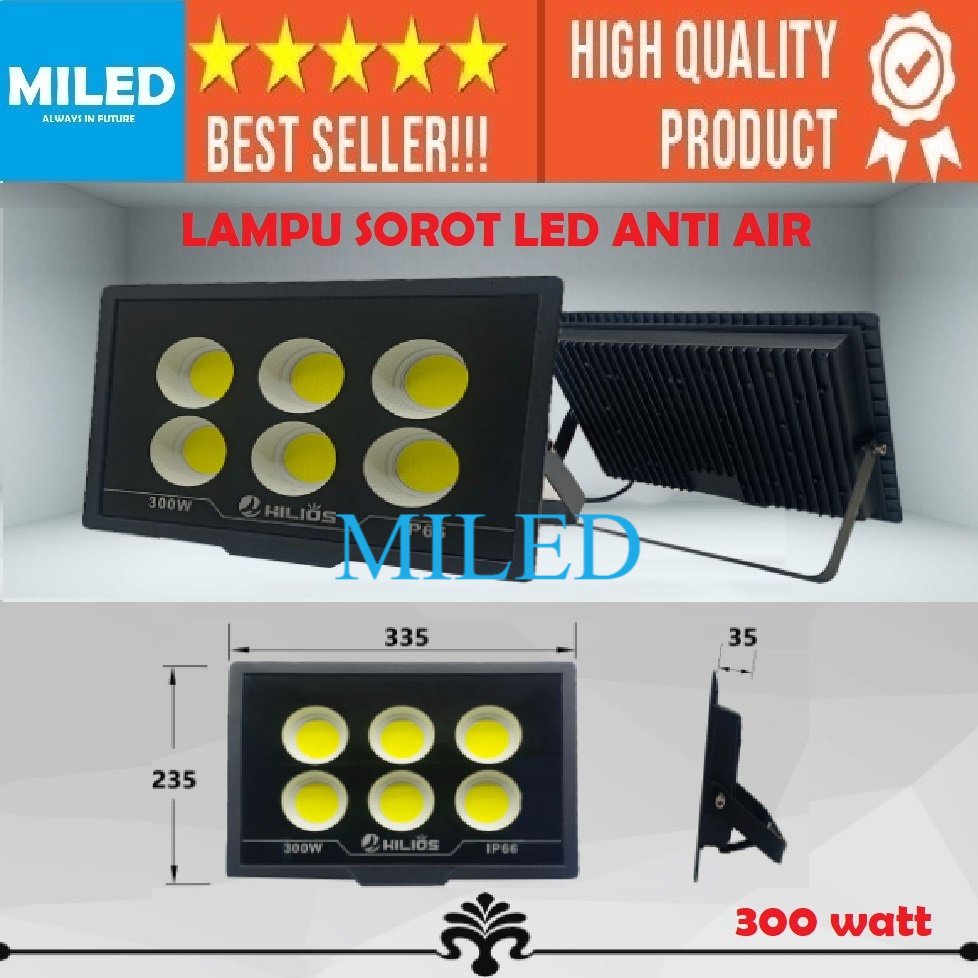 Jual LAMPU SOROT LED 300 WATT CAHAYA PUTIH / LAMPU TEMBAK ANTI AIR / LAMPU OUTDOOR IP65 - LAMPU ...