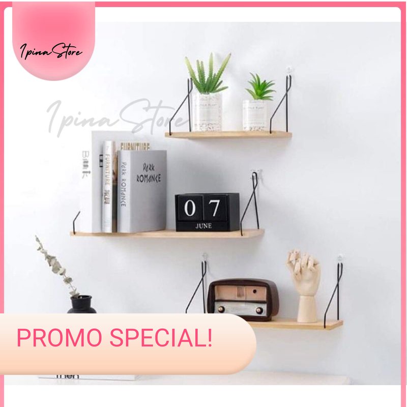 Jual RAK DINDING KAYU GANTUNG AESTHETIC MINIMALIS | RAK KAKTUS RAK BUKU ...