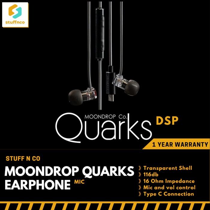 Jual Moondrop Quarks DSP Mic Close Anterior Cavity Micro DD Earphone ...