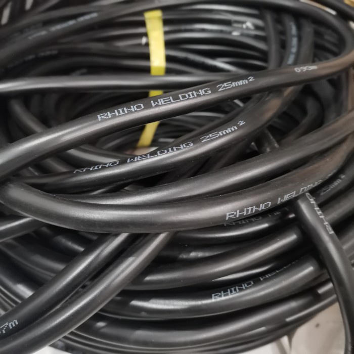 Jual Kabel las 25 mm Rhino welding cable kabel las rhino | Shopee Indonesia