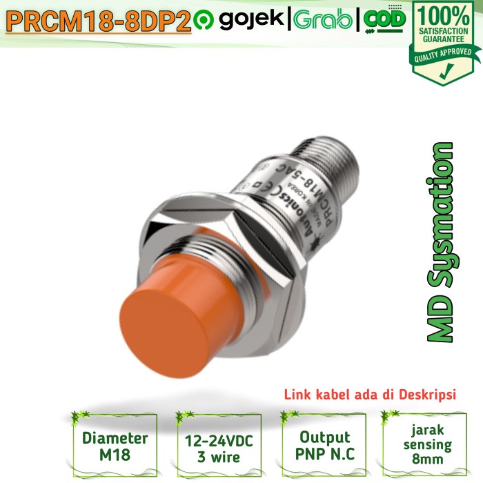 Jual Autonics PRCM18-8DP2 Proximity Sensor ( PNP N.C ) | Shopee Indonesia