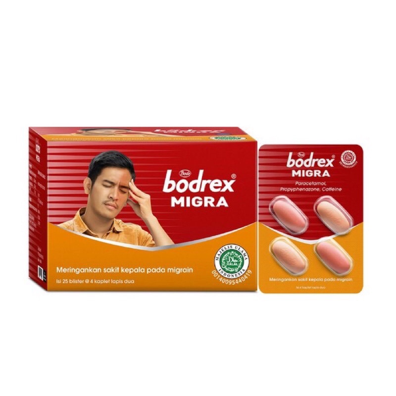 Jual Bodrex Migra Per Lembar 4 tablet = MURAH | Shopee Indonesia