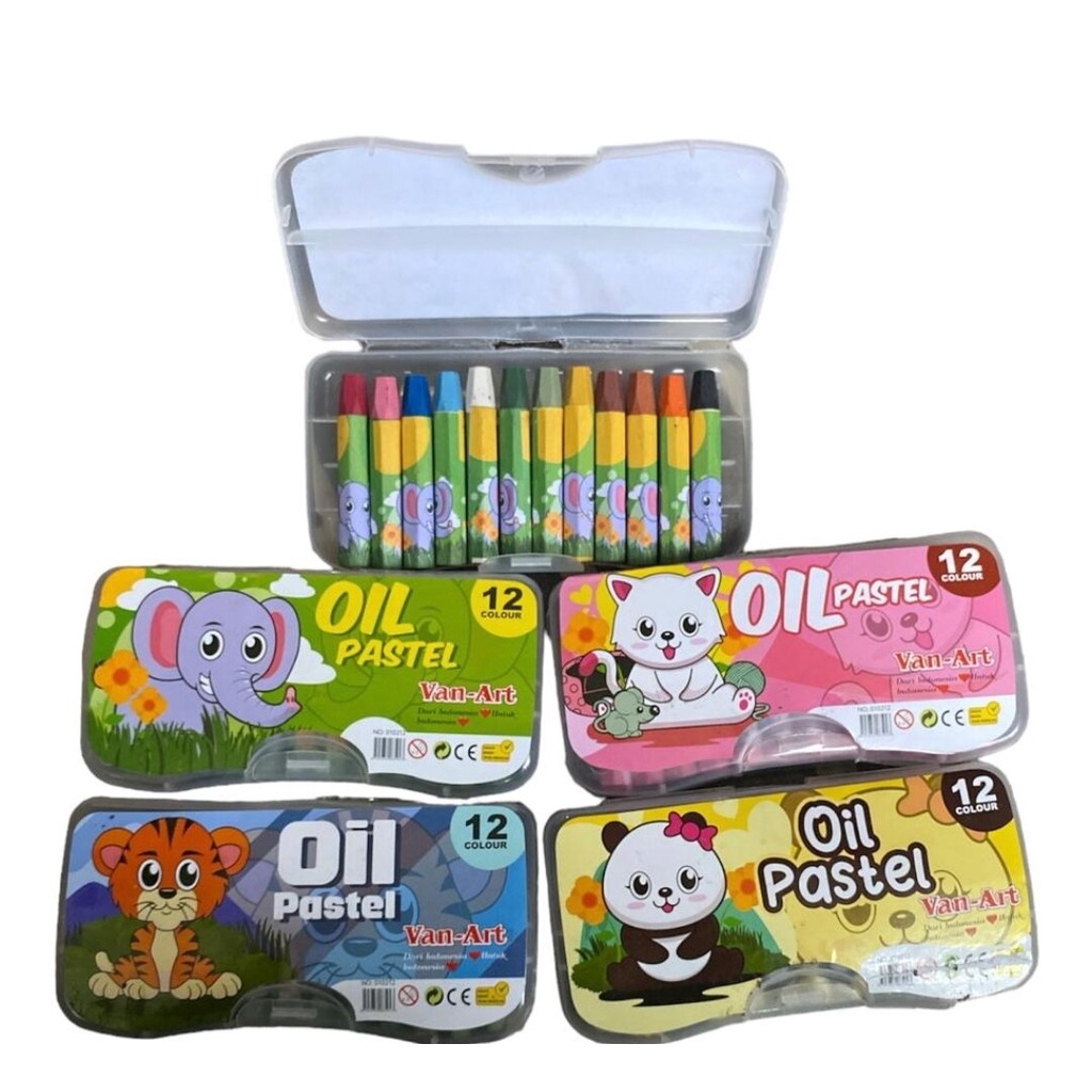 Jual CRAYON BESAR MURAH || CRAYON 12 WARNA || OIL PASTEL || KRAYON 12 ...