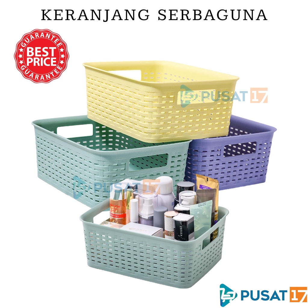 Jual PUSAT17 H01 KERANJANG SERBAGUNA / STORAGE BOX ORGANIZER KERANJANG ...
