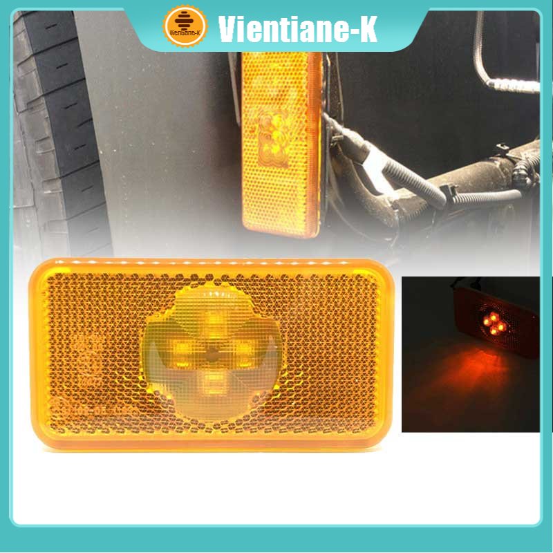 Jual LED Samping Truk Volvo Kuning 12V 24V 3 Dimensi E4 E9 Certified ...