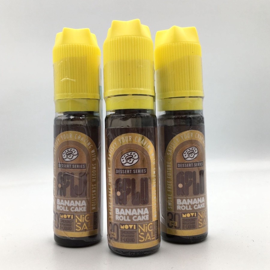 Jual LIQUID SALT NIC AFLO BANANA ROLL CAKE SALT NIC 15ML 30MG 50MG ...
