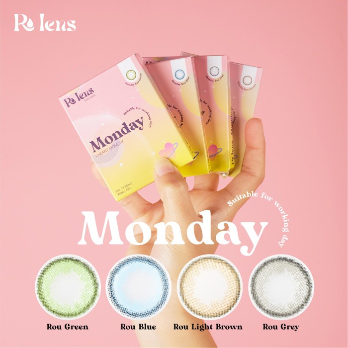 Jual Rou lens Monday Softlens Mata - Softlent Universal - Soflen Viral ...