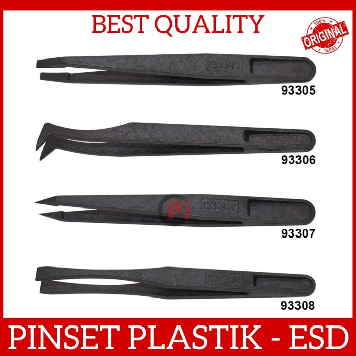 Jual Pinset Bahan Plastik Anti Statik ESD Static Tweezer Banyak Model ...