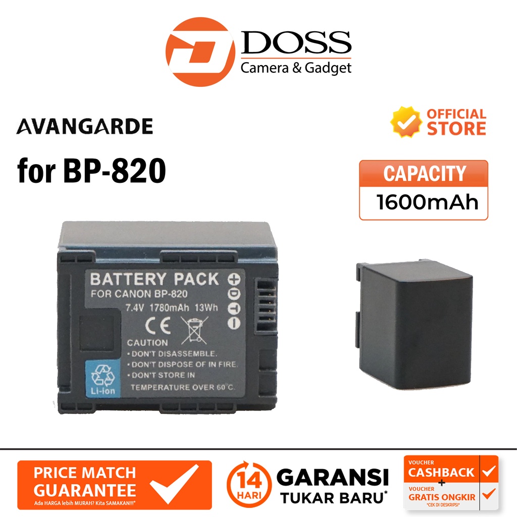 Jual Avangarde Battery for BP-820 1600mAh | Shopee Indonesia