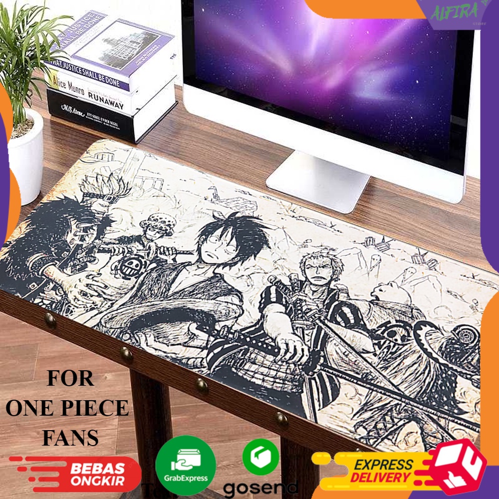 Jual Mouse Pad Gaming Professional Motif One Piece Anime Lebar Desk Mat ...