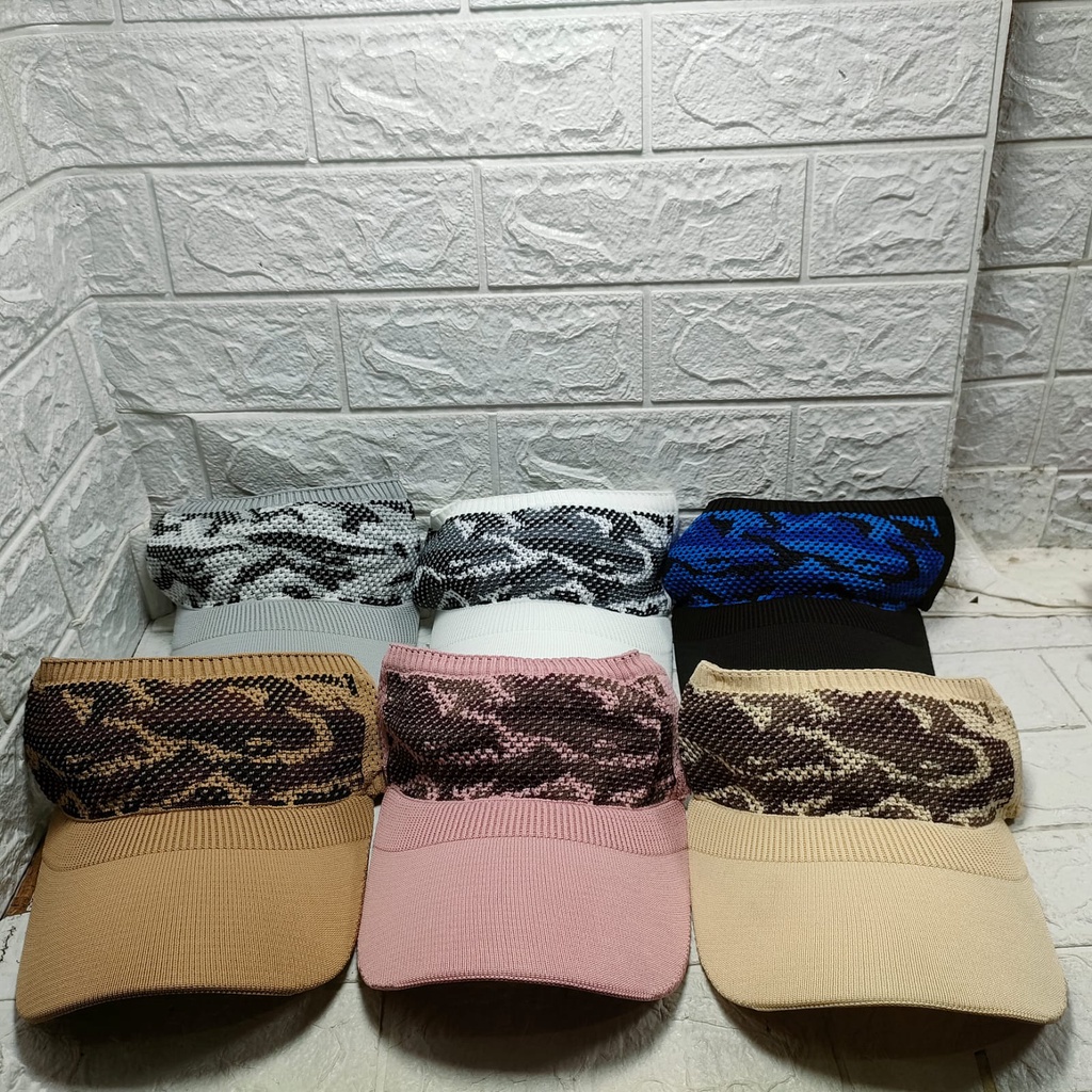 Jual H_S Topi Senam/topi Joging/topi Gowes/Topi Zumba Wanita doreng ...