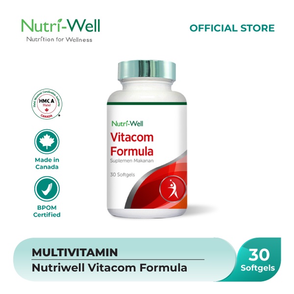 Jual Nutriwell Vitacom Formula - 30 Softgels | Shopee Indonesia
