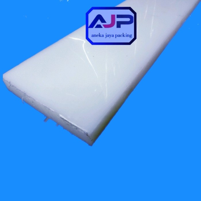 Jual nylon sheet 4mm x 4cm x 100cm polyethylene hdpe putih lembaran | Shopee Indonesia