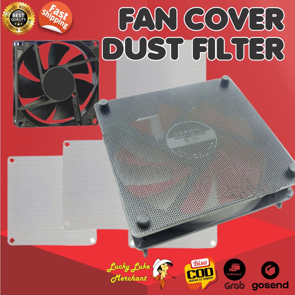 Jual Dust Filter Kipas Fan Casing PC Komputer 12cm 120 mm 8cm 80 mm PVC ...