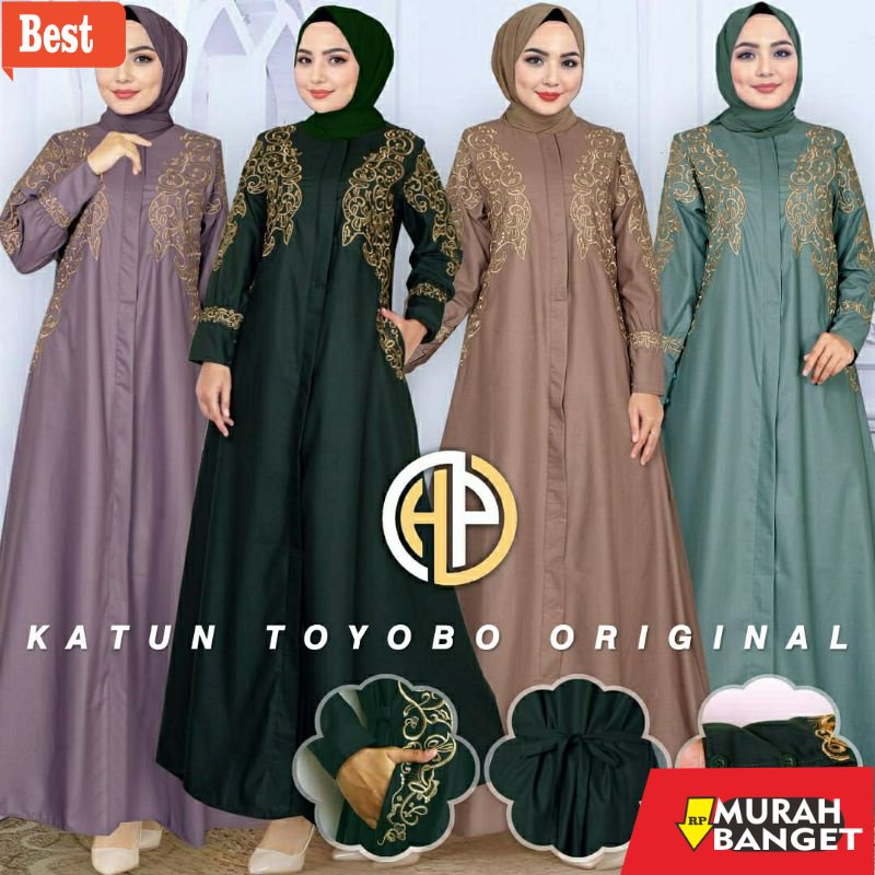 Jual GAMIS SIZE BESAR TERBARU- (UKURAN SAMPAI JUMBO LD120)Gamis Katun ...
