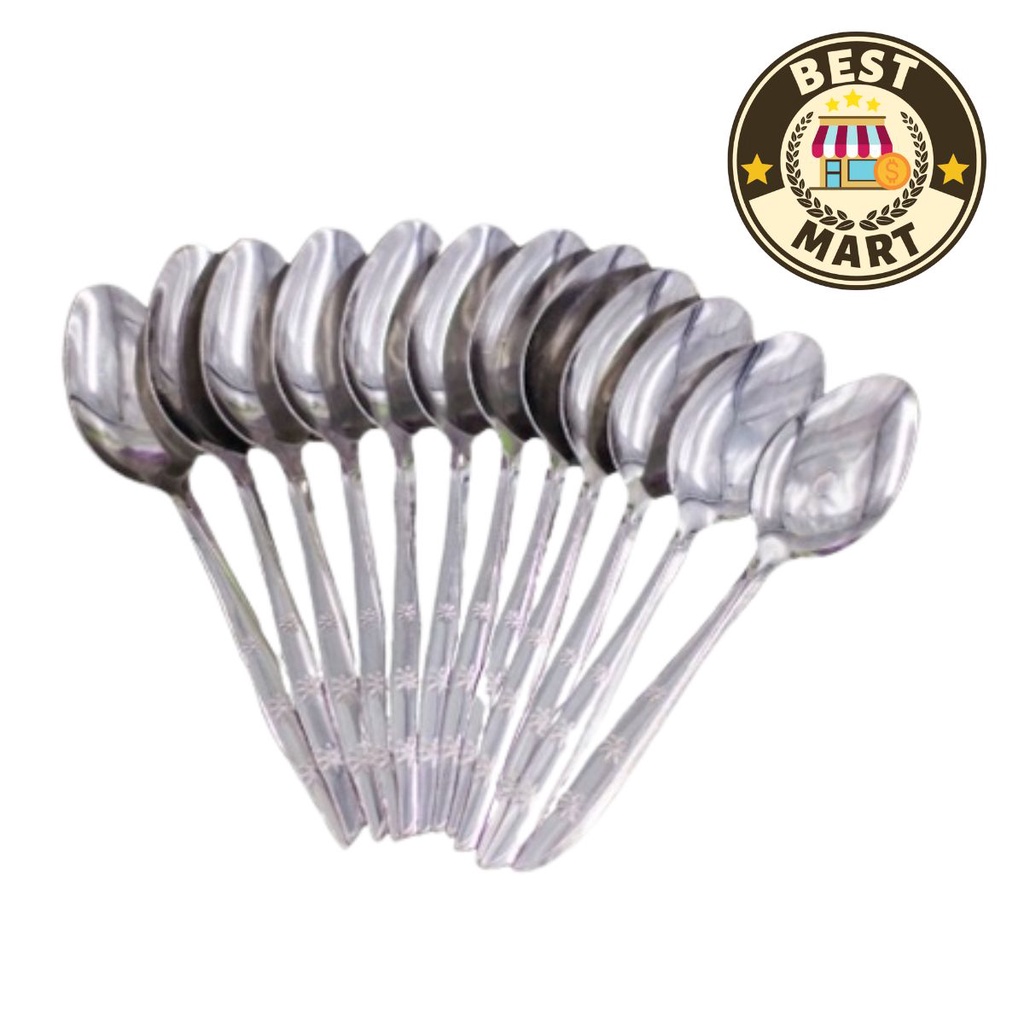 Jual SENDOK MAKAN STAINLESS 1 LUSIN ISI (12 PCS) | Shopee Indonesia