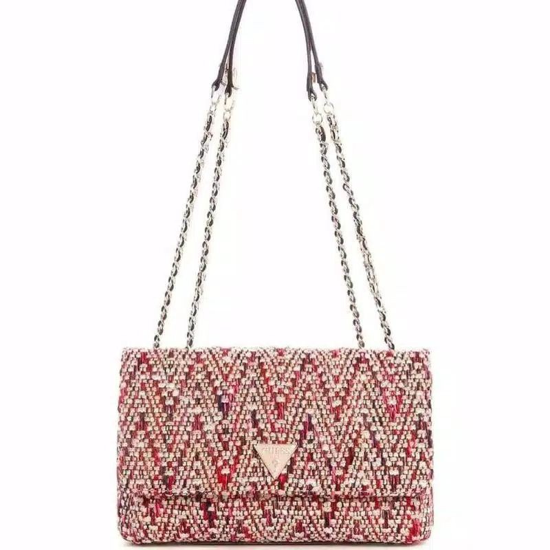 Jual Tas Guess Cessily Tweed Crossbody ORIGINAL | Shopee Indonesia
