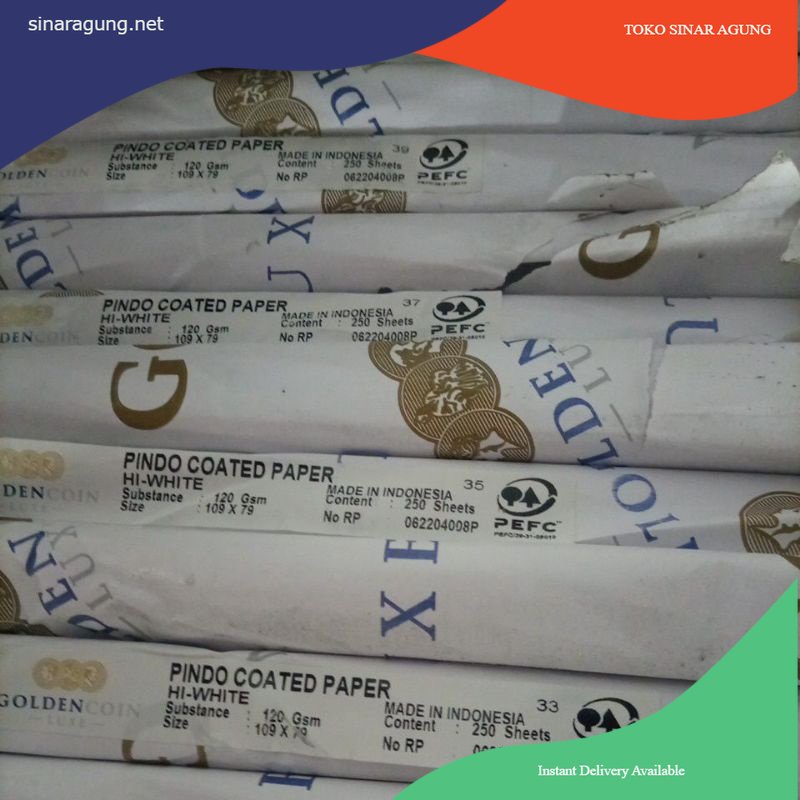 Jual KERTAS ART PAPER 120GSM-ART CARTON 120GSM- A3(420X297)/A3+(485X325 ...