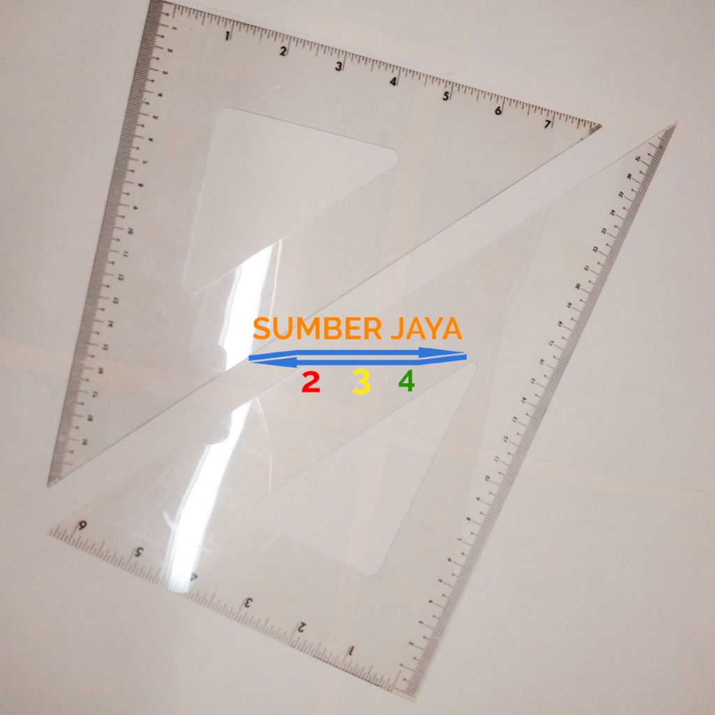 Jual PENGGARIS SEGITIGA PLASTIK ELASTIS ISI 2 | Shopee Indonesia