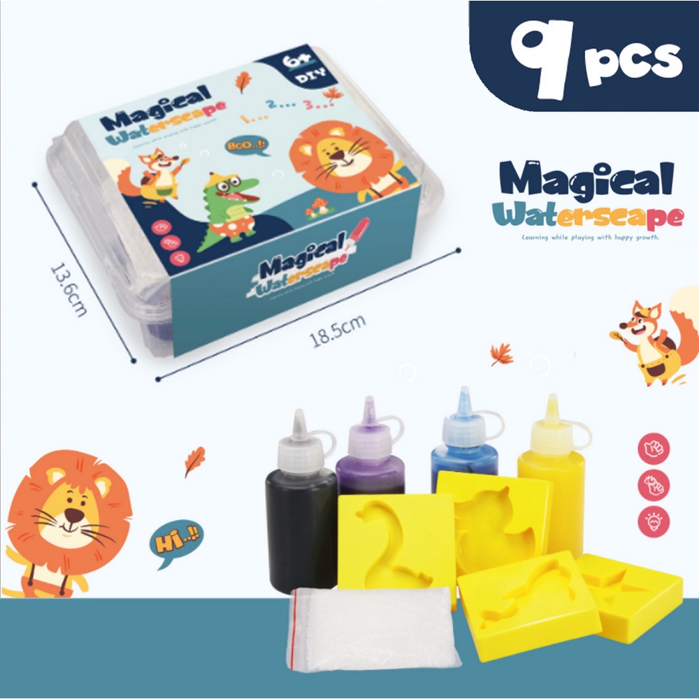 Jual BEVAVAR Mainan air DIY mainan Magical Waterscape jelly Mainan ...
