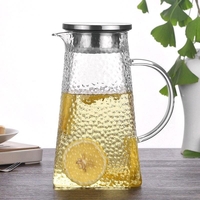 Jual Teko Air Kettle Jar Heat Resistant Borosilicate Glass 1200ml ...