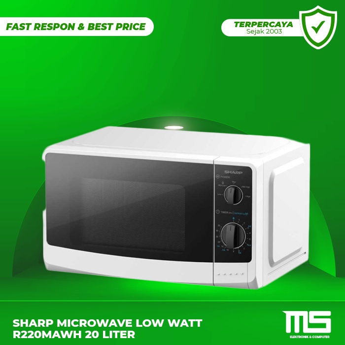 Jual Sharp Microwave Low Watt R220MAWH 20 Liter | Shopee Indonesia