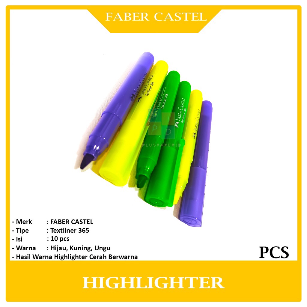Jual Faber Castell Penanda Tulisan Textliner 365 Highlighter - Pcs ...