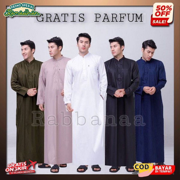 Jual Juba Gamis Pria Pakaian Muslim Lakilaki Baju Leberan Cowok Baju ...