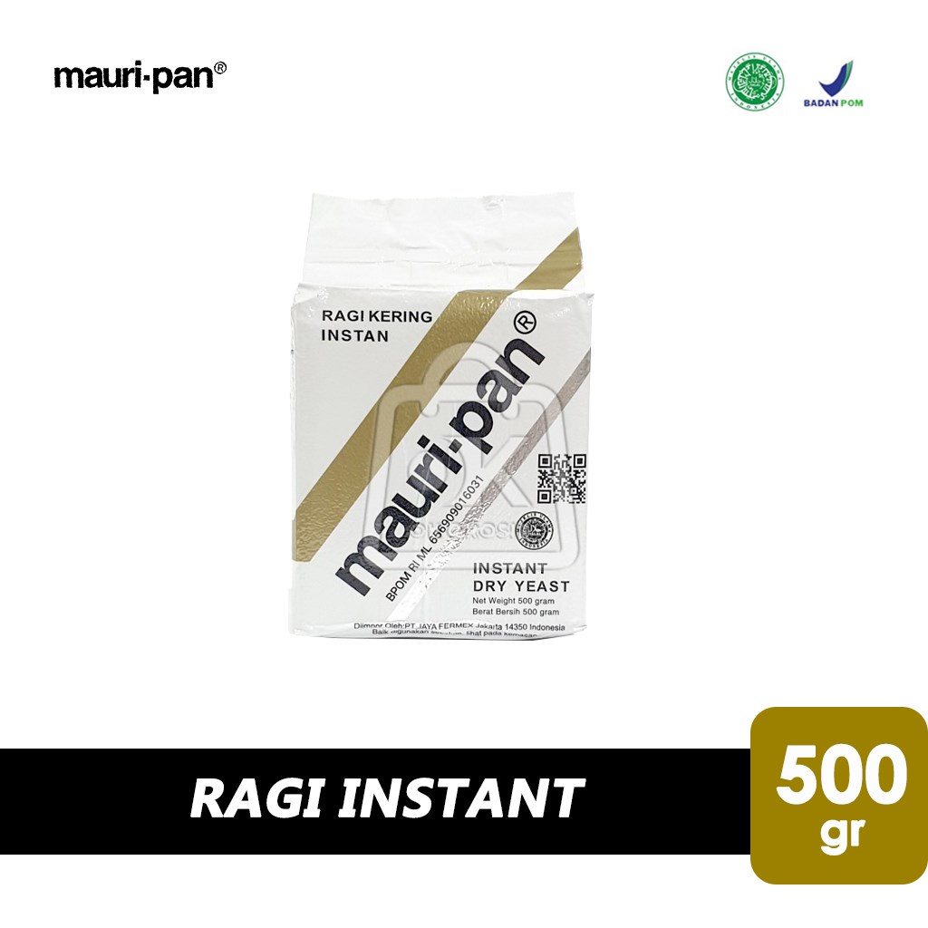 Jual Mauripan Ragi Instant Dry Yeast MAURI-PAN (Pouch 500gr) | Shopee ...