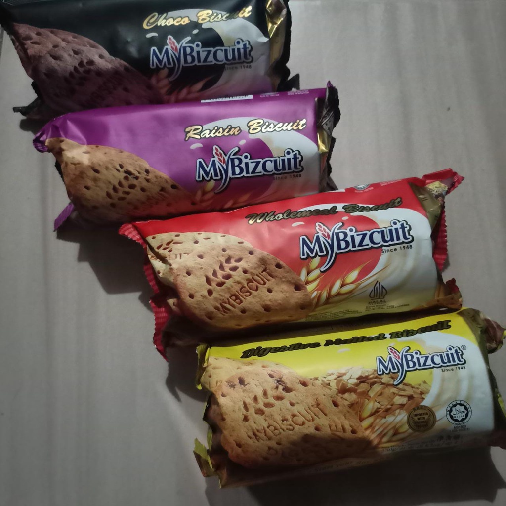 Jual My Bizcuit 250gr Choco/Wholemeal/Raisin/Digestive Malted | Shopee ...