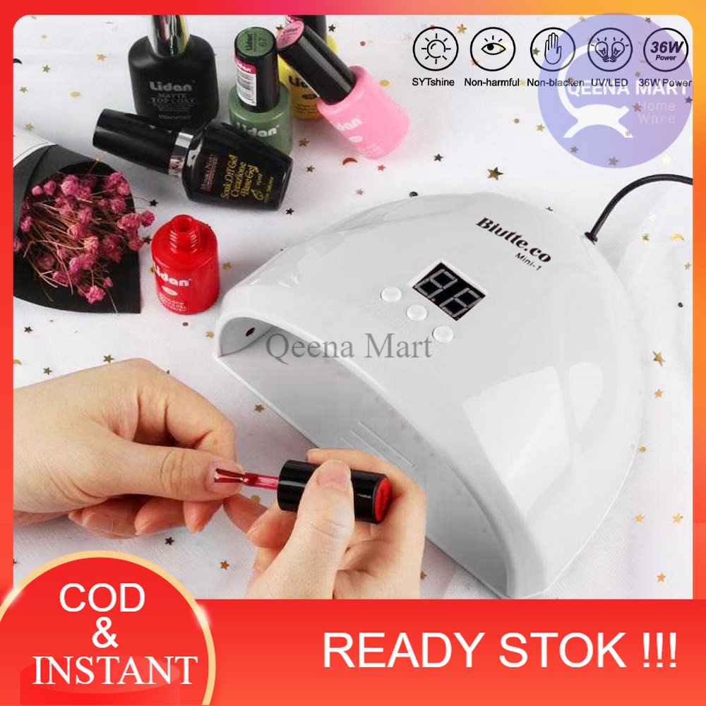 Jual PROMO Biutte.co Pengering Kutek Kuku UV LED Nail Dryer 36W - Mini-1 | Shopee Indonesia