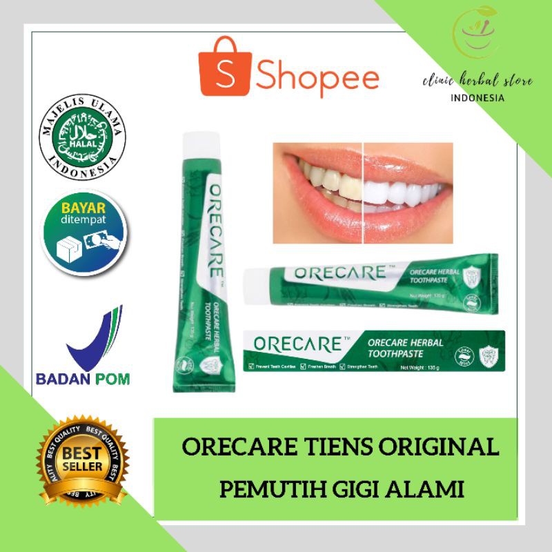 Jual ORECARE HERBAL TOOTHPASTE ORIGINAL | Shopee Indonesia