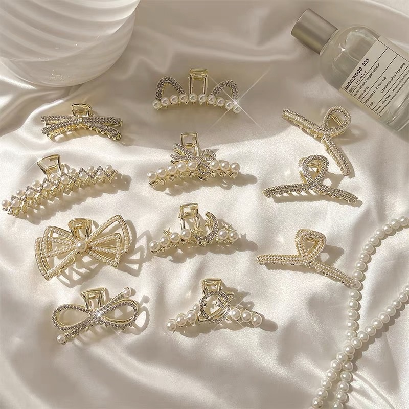 Jual Town Shell - POSH Korean Pearl Hair Claw / Jepitan Rambut Korea ...