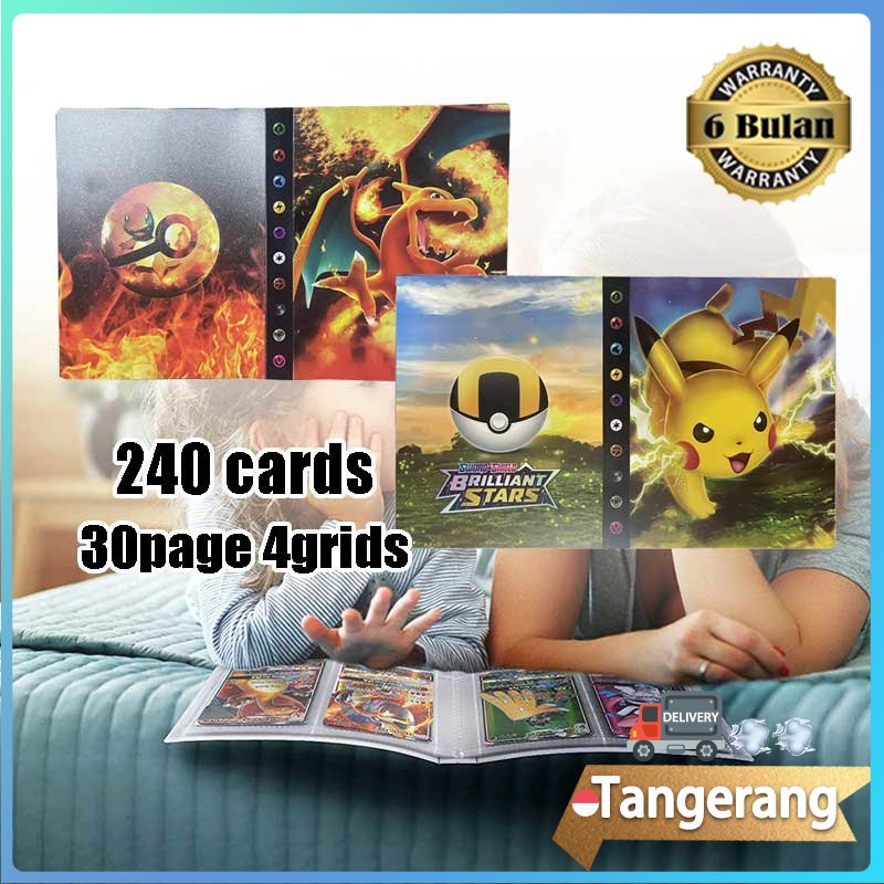 Jual Buku Album Holder Kartu Game Pokemon 240pcs Dengan Resleting Untuk Koleksi | Shopee Indonesia