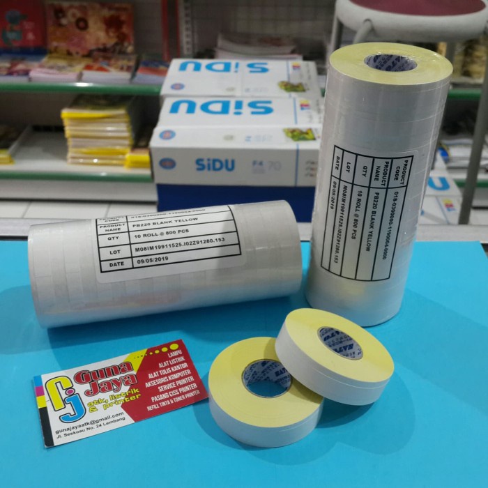 Jual SATO LABEL ROLL/LABEL HARGA | Shopee Indonesia