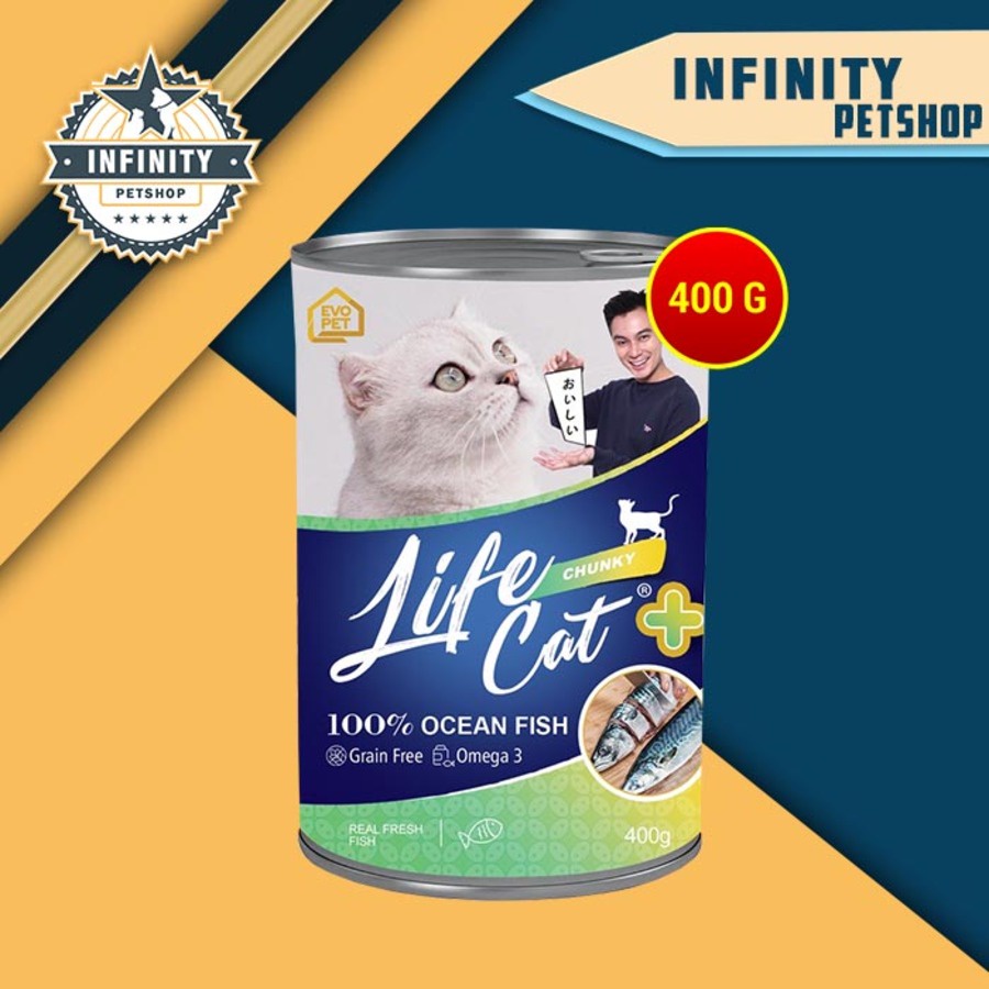 Jual Makanan Basah Kucing Life cat Plus Wet Food Kaleng 400gr | Shopee ...