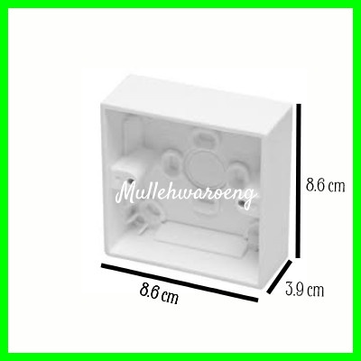 Jual PVC MK-BOX OUTBOW DUS OB DOOS 8.5CM x 8.5CM x 3.9CM DOS SURFACE ...