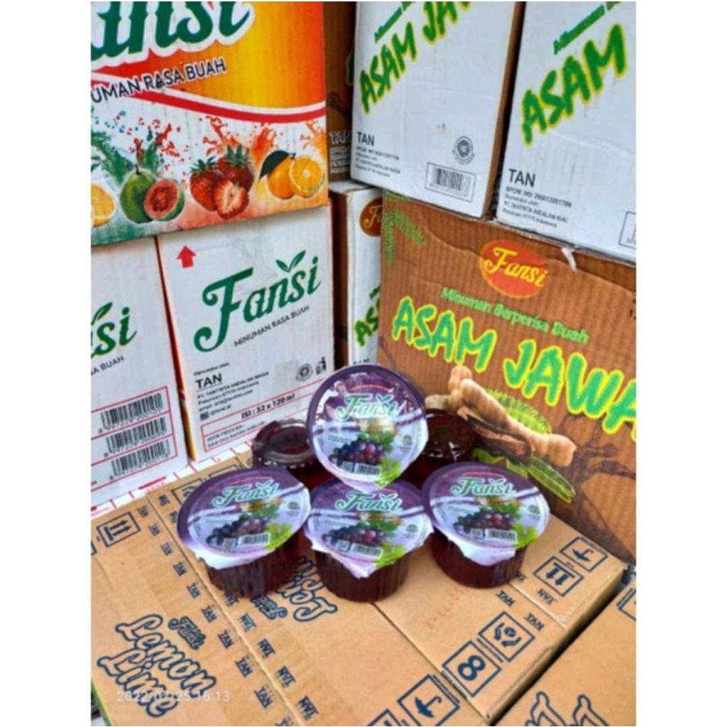Jual MINUMAN FANSI RASA ASAM JAWA ANGGUR STRAWBERRY JERUK 32 CUP ORIGIN | Shopee Indonesia