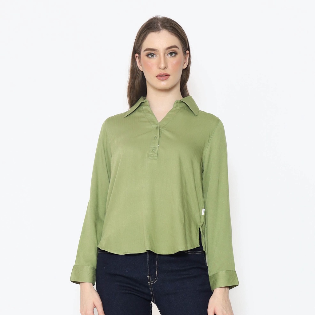 Jual Rodeo - Blouse Wanita - Shula - Green | Shopee Indonesia