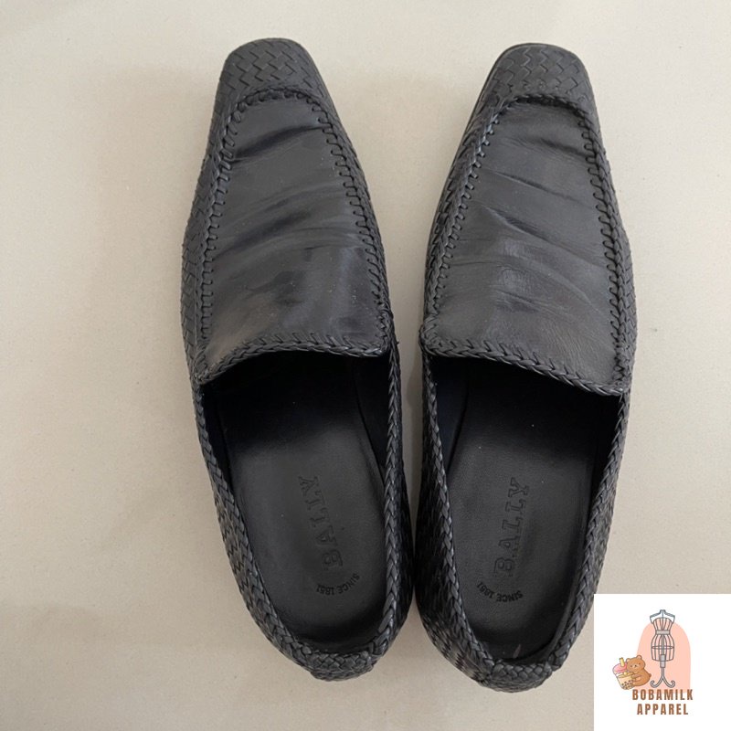 Jual Bally Authentic Leather Loafers Black Pantofel Formal Shoes Sepatu ...