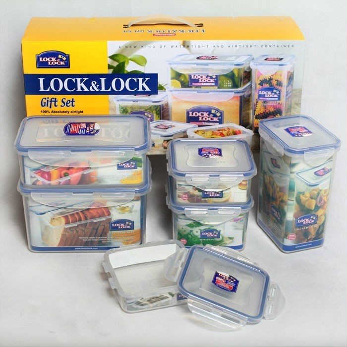 Jual LocknLock Gift Set food container Toples (6 pcs) HPL818SHP ...