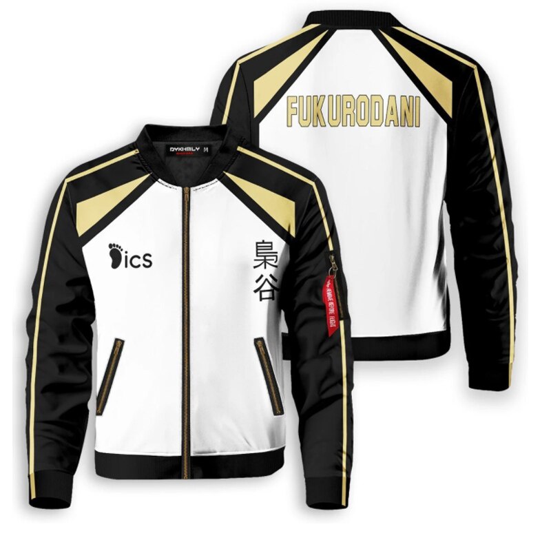 Jual jaket Haikyuu!! Fukurodani Akaashi Keiji Uniform Bomber Jacket ...