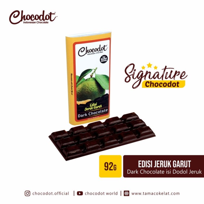 Jual Chocodot Coklat Isi Dodol Edisi Jeruk Garut | Shopee Indonesia