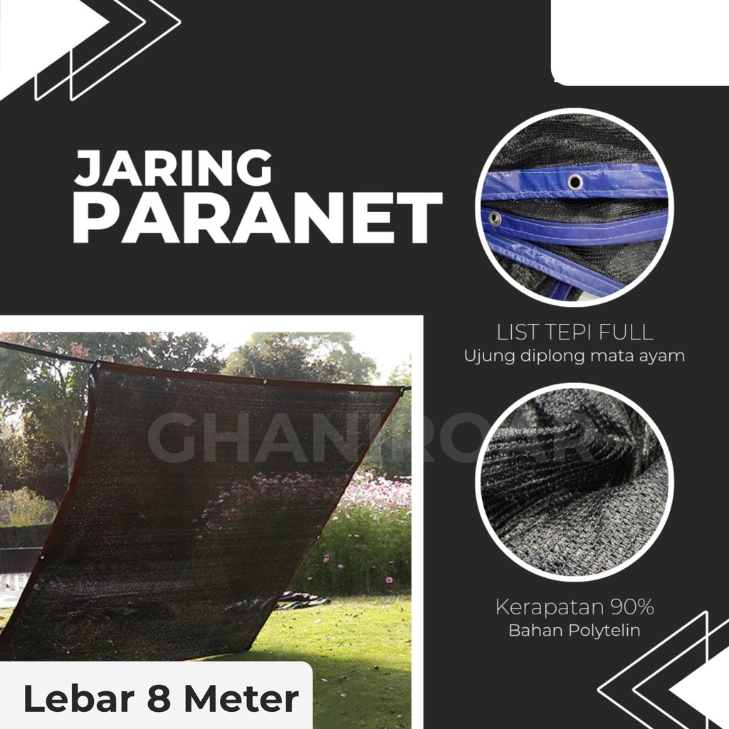 Jual Paranet 90 Lebar 8 Meter Jaring Tanaman Anti Panas Matahari ...
