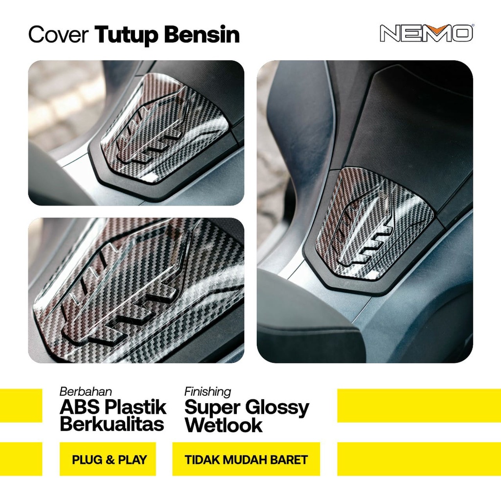 Jual variasi PCX lokal cover tutup tangki bensin pelindung tangki ...